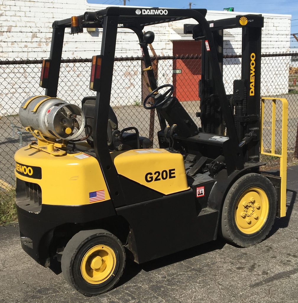 2002 DAEWOO G20E-3 LP Solid Pneumatic Tire Forklift Used - Cleveland ...